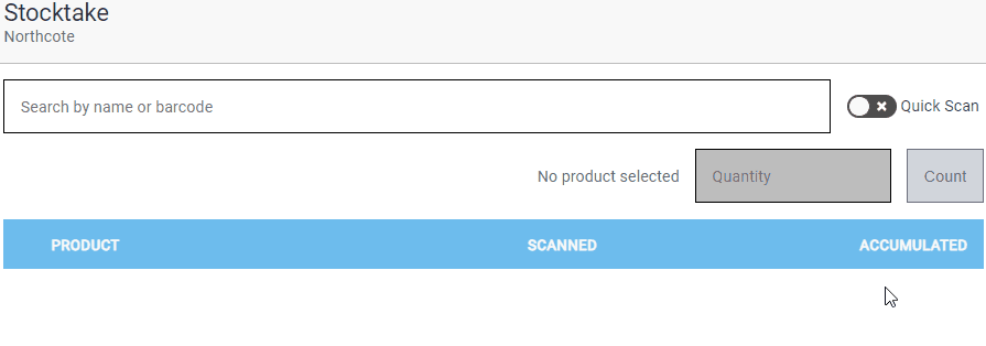 Advanced Stocktake – Shopfront
