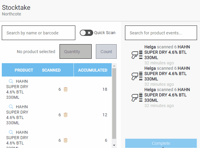 Advanced Stocktake – Shopfront