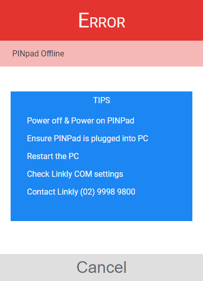 Linkly Integrated EFTPOS – Shopfront