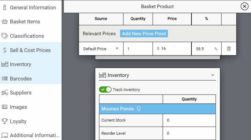 Basket Products – Shopfront