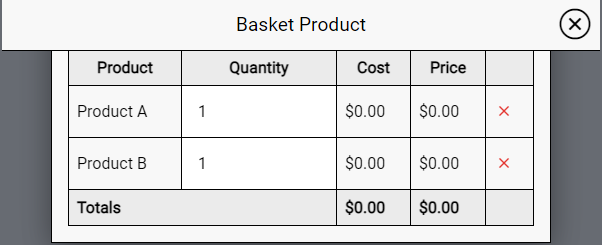 Basket Products – Shopfront
